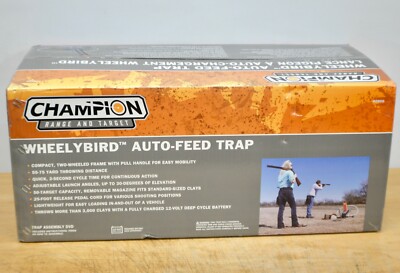Champion Wheelybird Auto-Feed Electronic Trap 50 Clays Foot Pedal ...