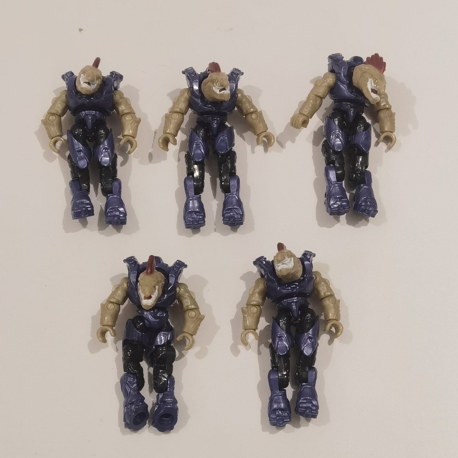 5 loose action figures toy mega bloks Construx halo COVENANT Jackal ...