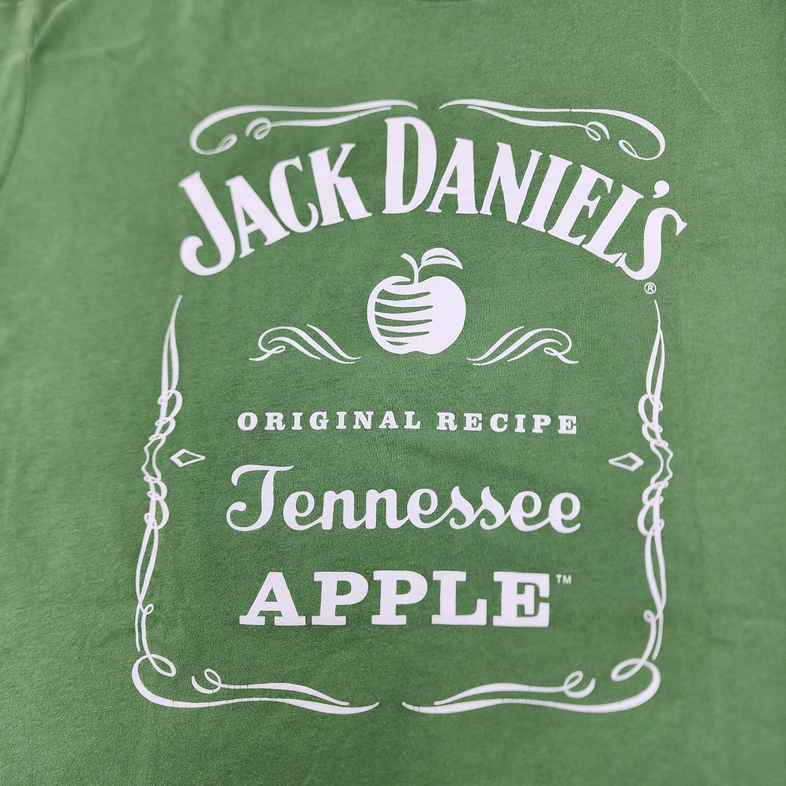 Jack Daniels Whiskey Tennessee Apple Men's XL Green C… - Gem