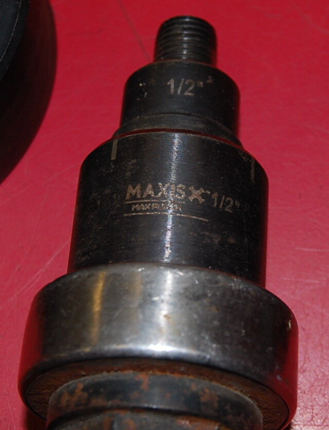 9 Piece Lot of Maxis Knockout Punch and Die Tools 2", 1 1/2", 3/4", 1/2 ...