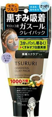 TSURURI darkening moisture adsorption Ghassoul clay Facial Mask pack ...