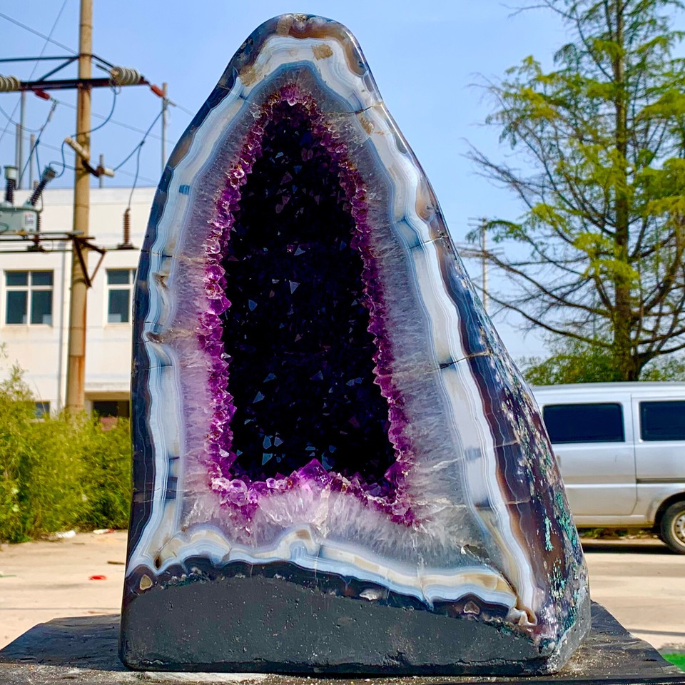 43.56LB Natural Uruguayan Amethyst Quartz CaveGeode Crystal | eBay