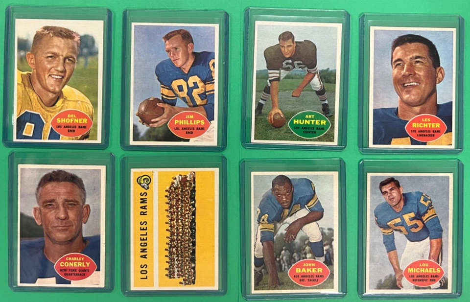 1960 TOPPS FOOTBALL COMPLETE SET 1-132 HIGH GRADE EX-MT+ - NM+ WELL ...