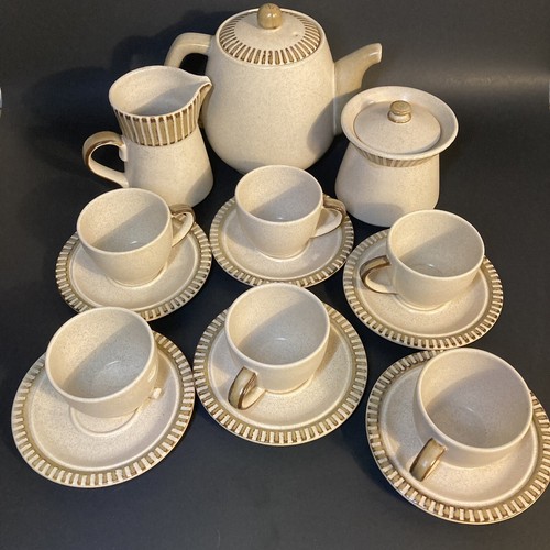 Vtg Kasuga Stoneware Tea Set Pot Cups Saucers Japan | eBay