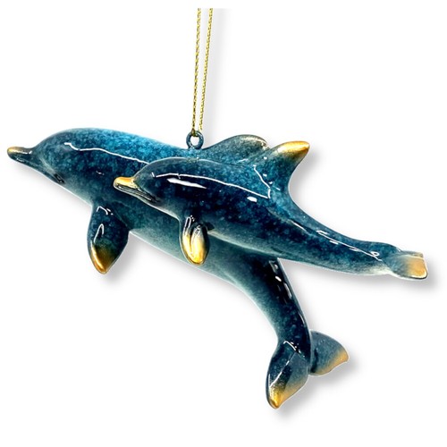 Dolphin and Baby Ornament Christmas Tree Decoration | eBay