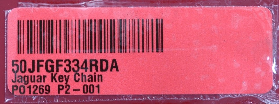 NEW Jaguar 2 Tier Key Ring Key Chain Handover Pack 50JFGF334RDA | eBay