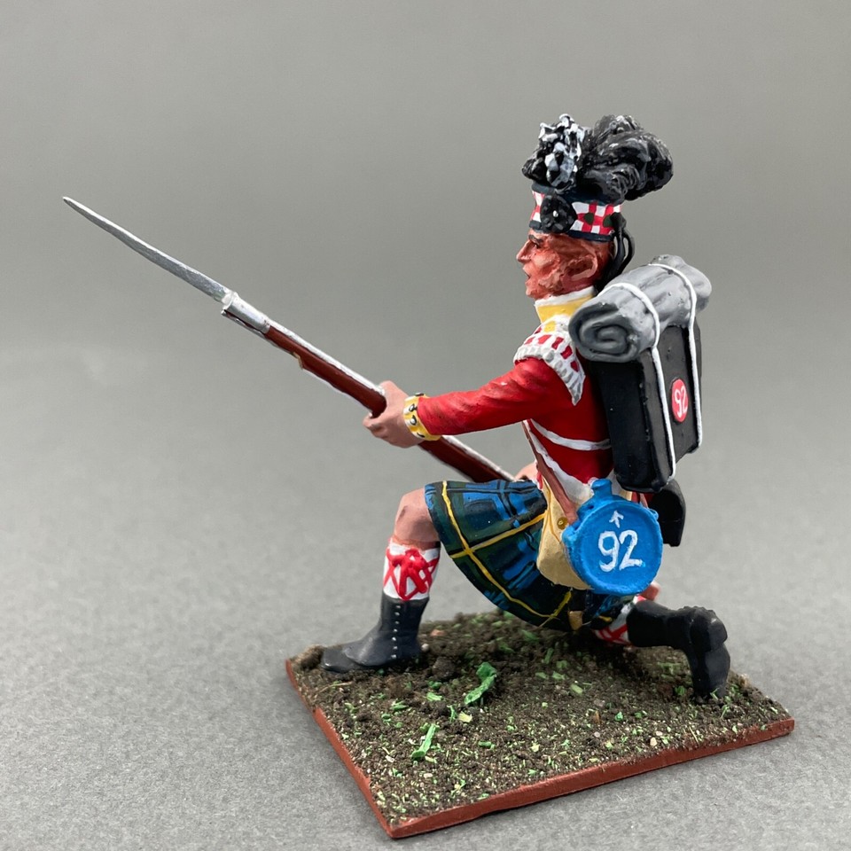 Painted 92nd Gordon Highlanders, 60 mm Napoleonic metal figurine VID ...