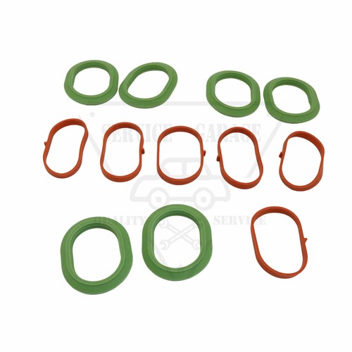 12X Intake Manifold Plenum Lower Upper Gaskets For Mercedes C350 E350 ...