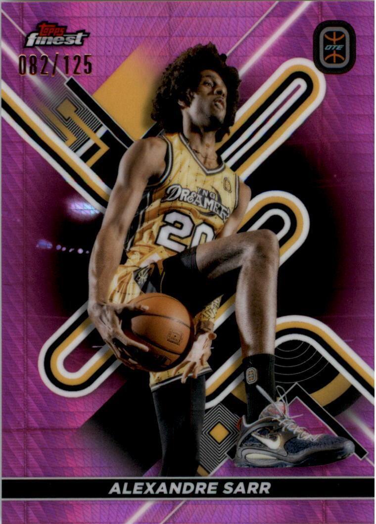2022-23 Topps Finest OTE Overtime Elite - Alexandre Sarr #89 Pink Prism Refractor /125 (RC) for ...