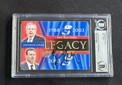 BILL SELF 2013 UD UNIVERSITY OF KANSAS SIGNED AUTOGRAPHED CARD BAS ...