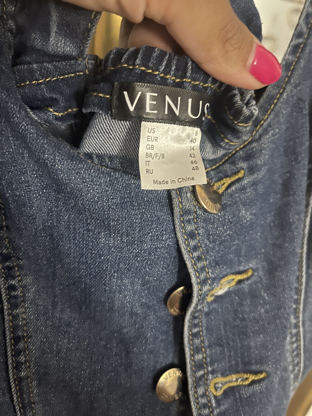 Venus Denim Skinny Fashion Overalls Women's Size 8 Sexy Rare Unique | eBay