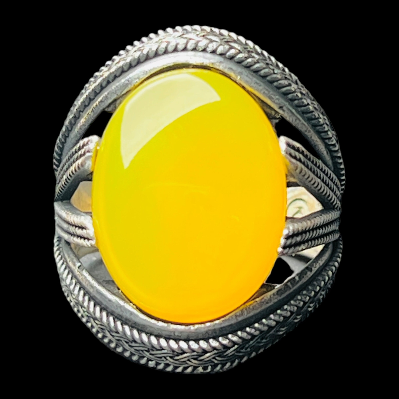 Amulet Taweez for Protection Men Ring Natural Big Sharf Shams Dua ...