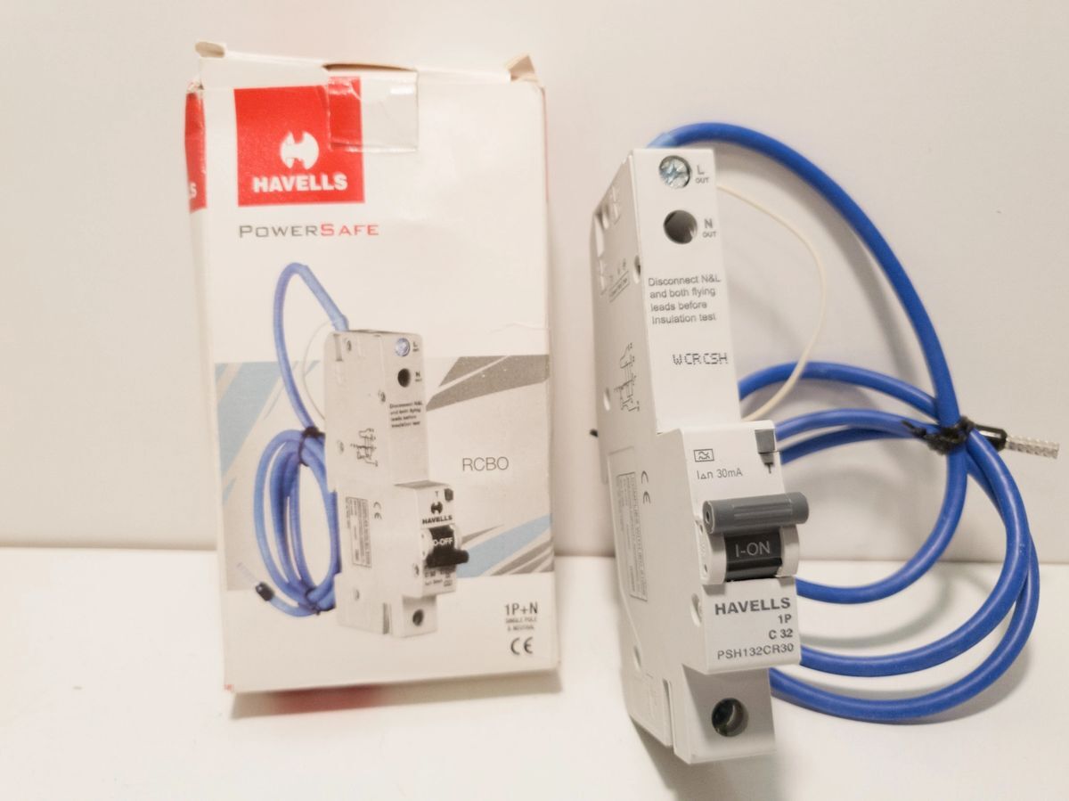 Havells 32 Amp Type C 10 KA 30 MA RCBO RCD MCB PSH132CR30 Grey for sale ...