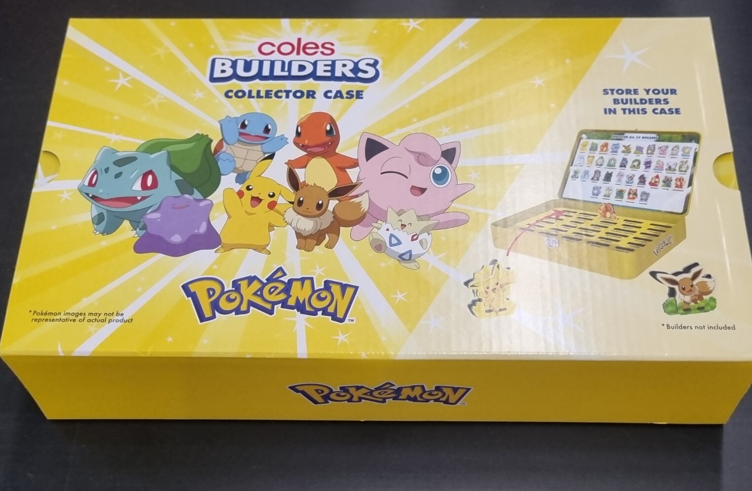 COLES POKEMON BUILDERS COLLECTOR CASE TIN BRAND NEW with Collectors ...