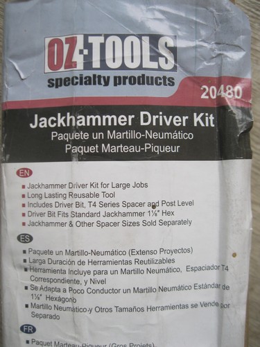 OZ Tools Jackhammer Driver Kit 20480 4x4 post spike OZ Post instant ...