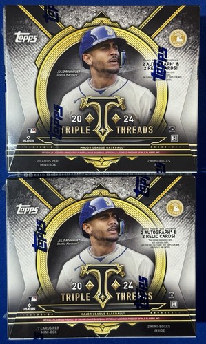 2024 Topps Triple Threads Baseball - Hobby Box Factory Sealed 🔥🔥 | eBay