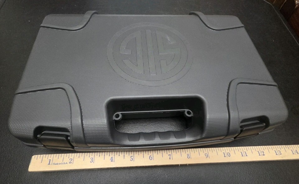 Sig Sauer Factory Grey Pistol Case Box W/ Foam Large | eBay