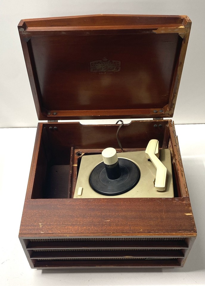 RCA Wood Orthophonic High Fidelity Tube Turntable | eBay