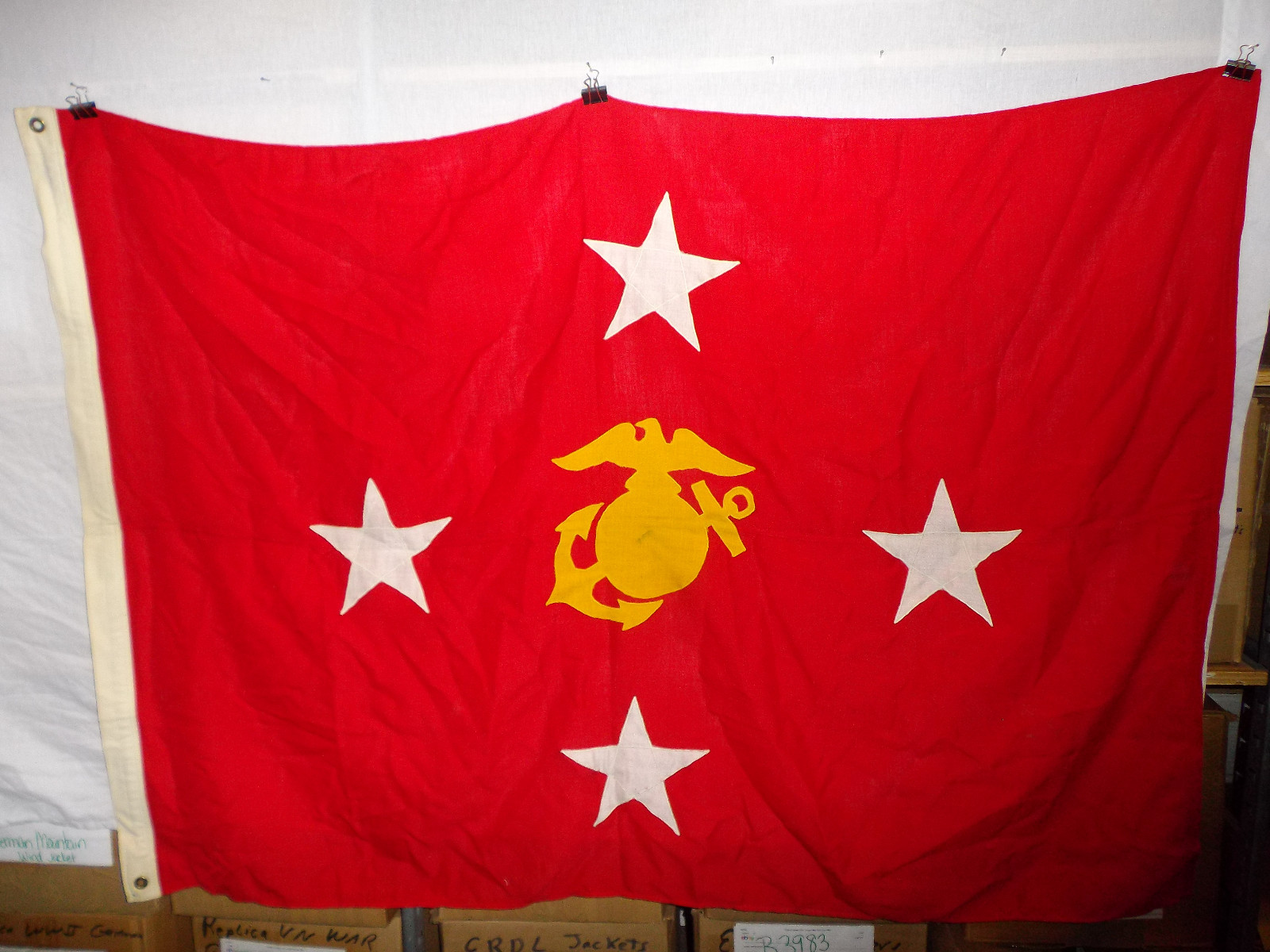 flag708 Vietnam era USMC Commandant Flag size 6 EGA | eBay