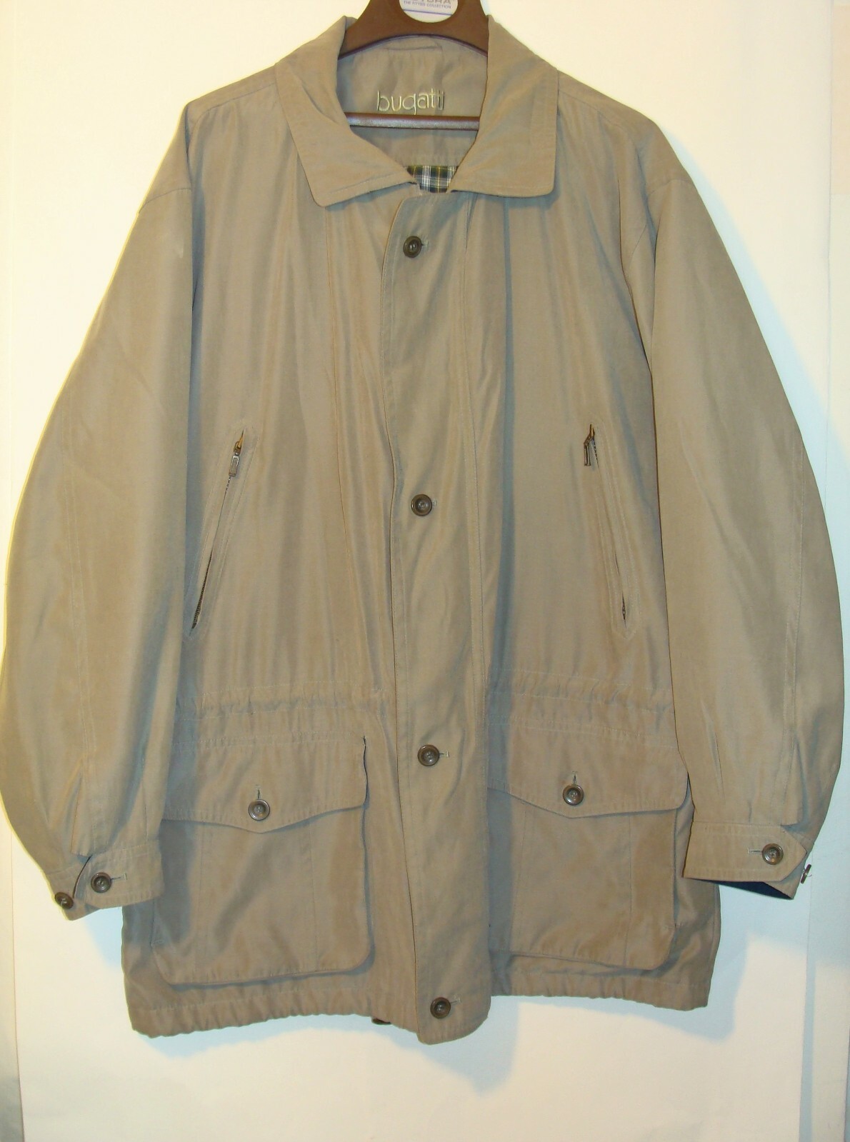 BUGATTI MENS EUROPEAN KHAKI JACKET COAT SIZE 56R BC - Gem