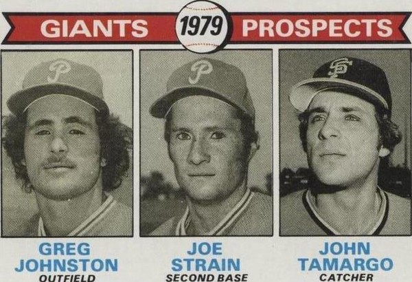 1979 Topps - 1979 Prospects #726 John Tamargo, Joe Strain, Greg ...
