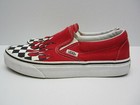 Vans Off The Wall Unisex Skate Shoes Red 500714 Checkered Flames Men's ...