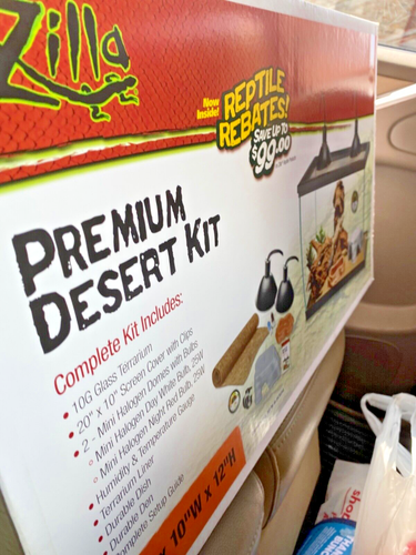Zilla Premium Desert Kit - Reptile Enclosure, 10 Gallon, 20"L 10"W 12"H ...