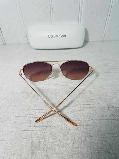 CALVIN KLEIN Rose CK20121S 78 57 Gold w Gradient Pink Lenses Fashion ...