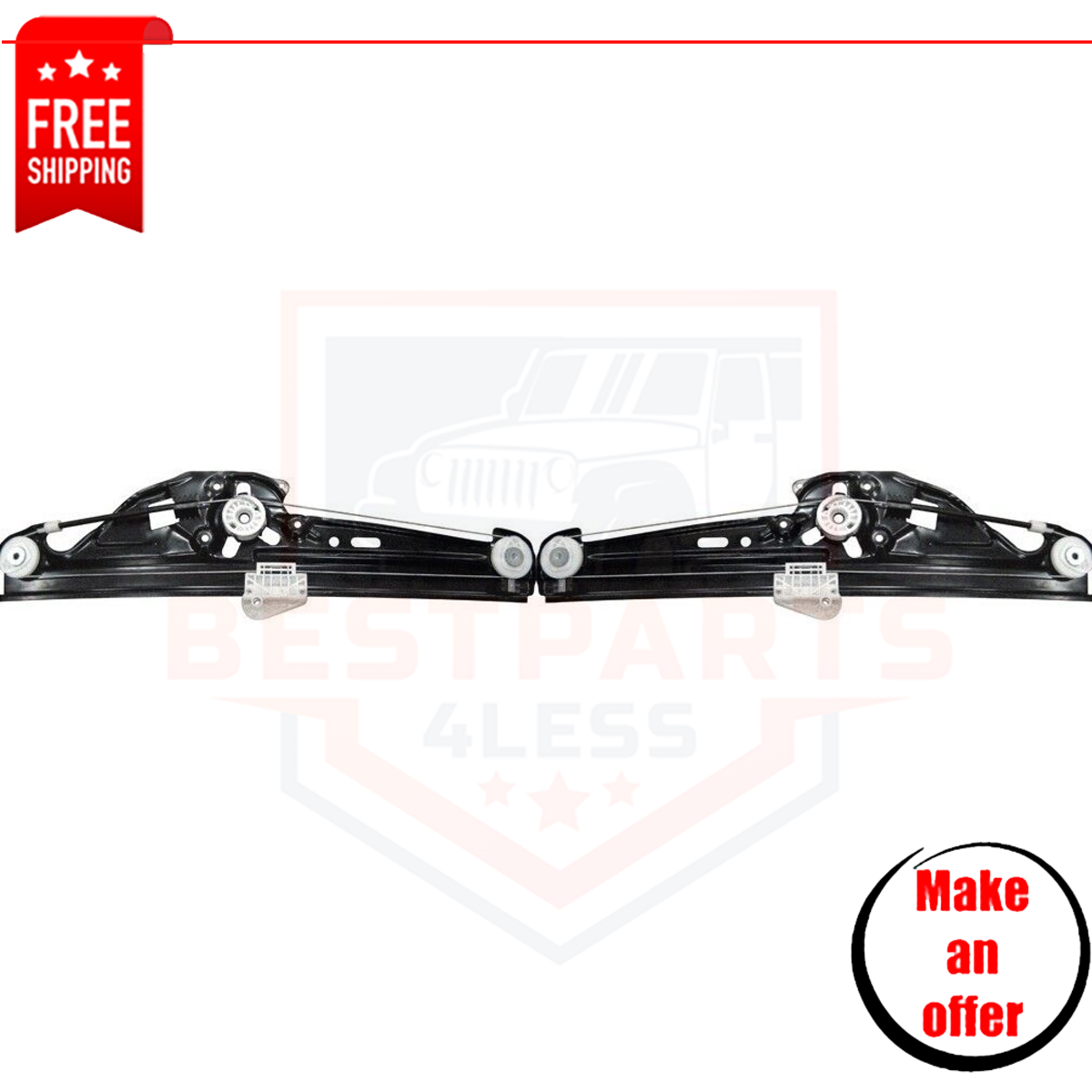 Rear Power Window Regulator set 2 pc Left & Right Side for 2008-2010 ...
