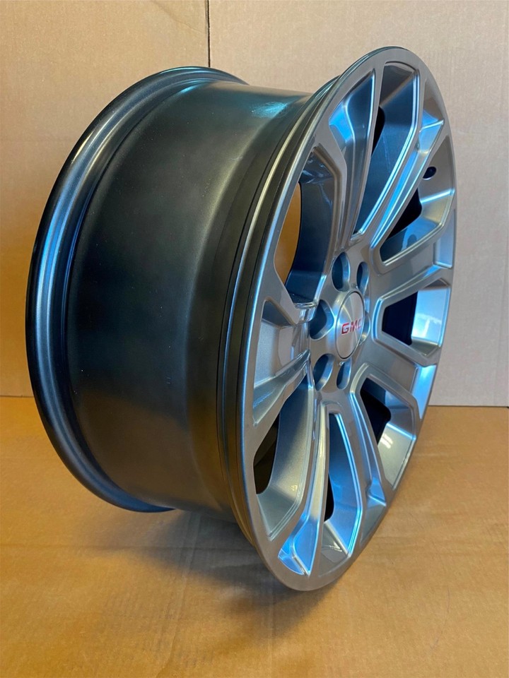 Set of 4 Brand New 22" '00-'18 GMC Sierra 1500 Yukon Hyper Grey Wheels ...