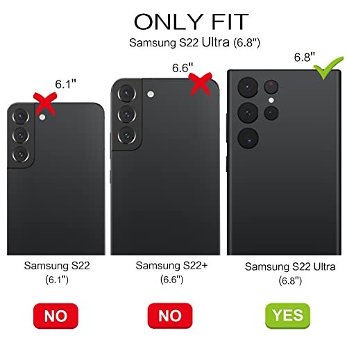 Compatible with Samsung Galaxy S22 Ultra Case, Sparkly Glitter Slim ...