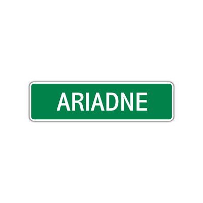Ariadne Girls Name Letter Printed Label Art Decor Novelty Aluminum ...