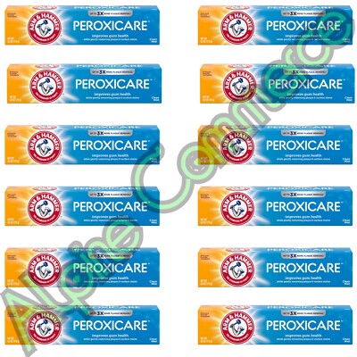 *12-Packs* Arm & Hammer PeroxiCare Toothpaste Tube 6 Oz Clean Mint | eBay