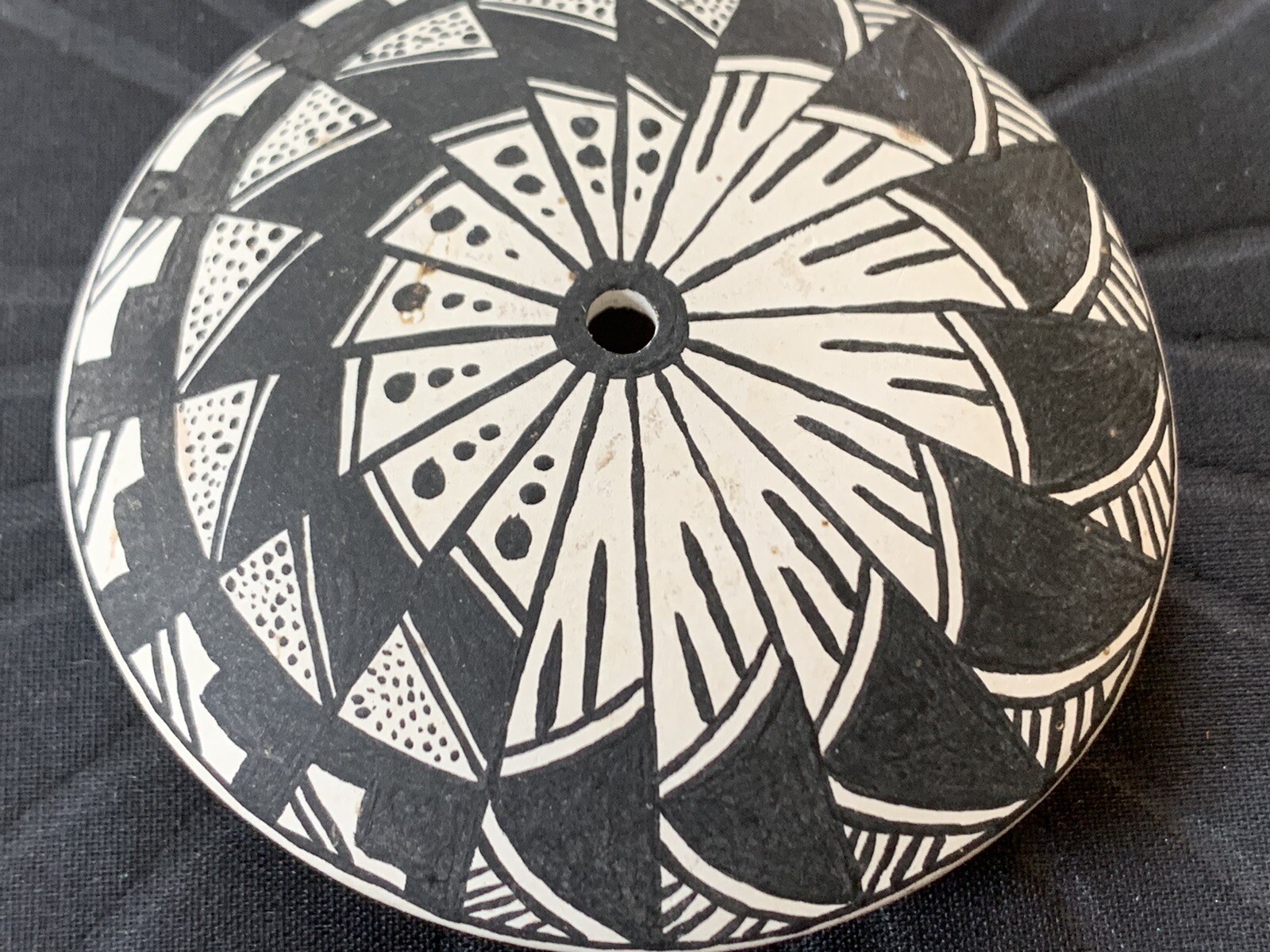 Native American Laguna Pueblo Hand Painted Signed Seed Pot Vintage ...