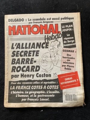 FRONT NATIONAL/NATIONAL HEBDO N°210/AOUT 1988/HENRY COSTON | eBay