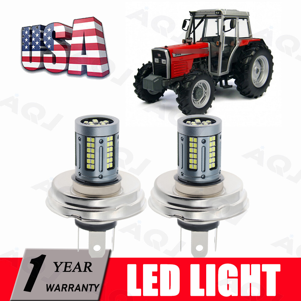 2 SUPER LED light bulbs for Massey Ferguson 398, 399, 4225, 4235, 4240 ...
