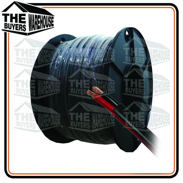 6MM TWIN CORE CABLE ROLL 30M SHEATH WIRE DUAL BATTERY 12V 24V CORE 50 ...