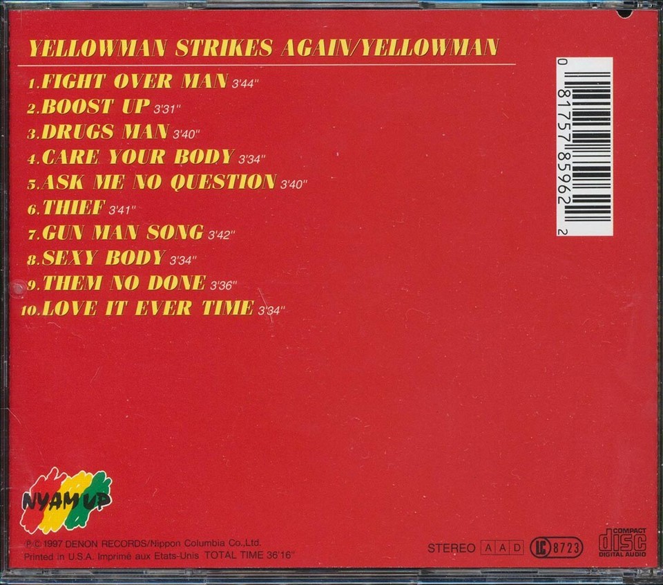CD Yellowman - Yellowman Strikes Again | eBay