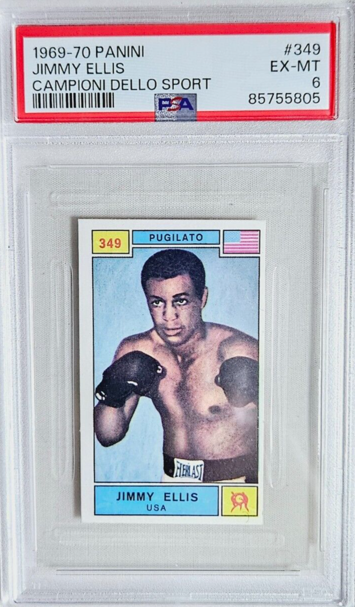 1969 Panini Campioni Dello Sport #349 Jimmy Ellis Rookie Card RC PSA 6 ...