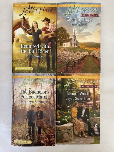 Love Inspired Romance Paperback Books-Large Print Lot of 4 | eBay