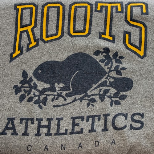 Vintage Roots Athletics Canada Shirt 90s Heather Grey… - Gem