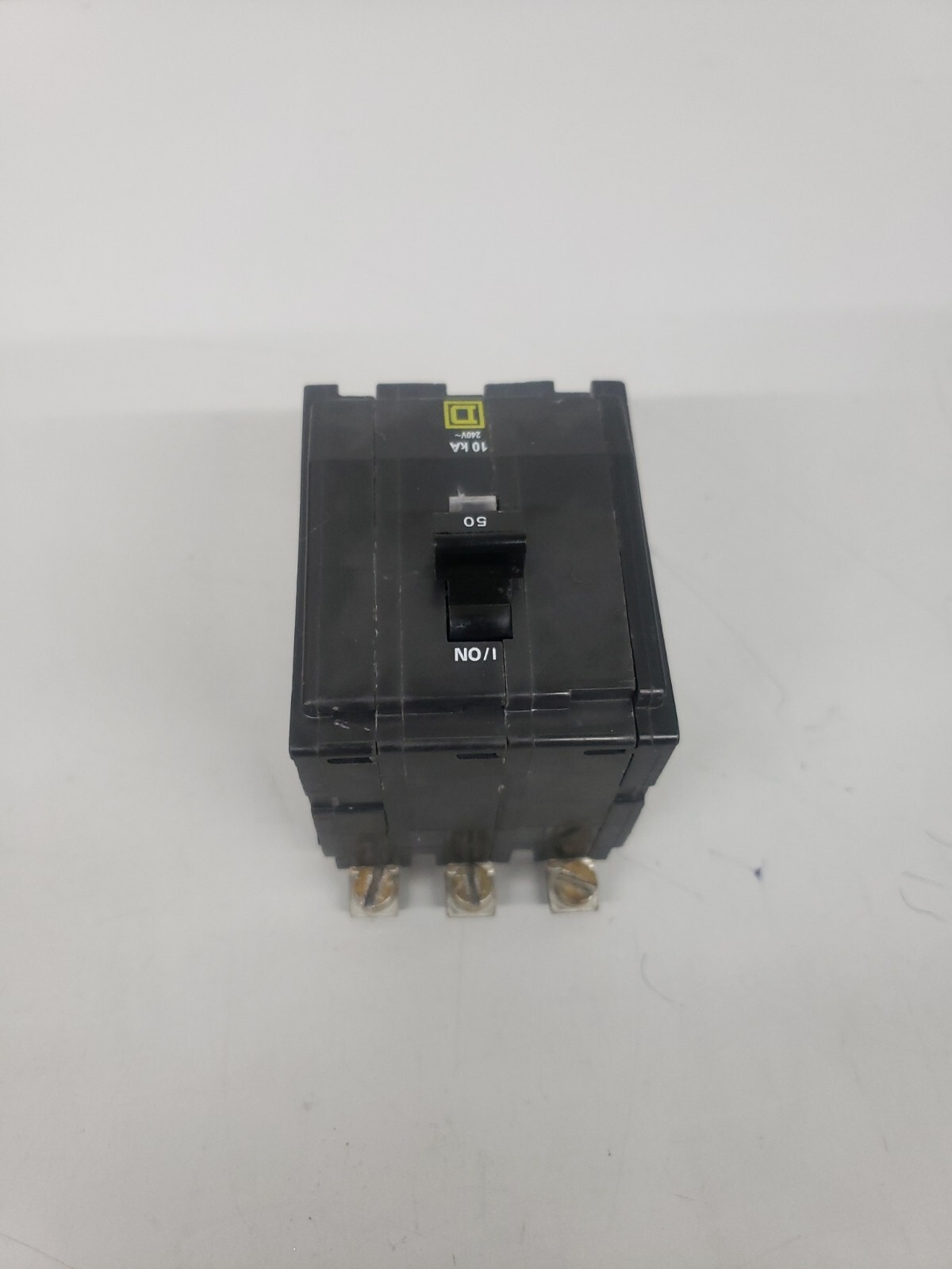 Square D QOB350 Circuit Breaker Bolt-On 240VAC 50A 3 Pole *W# *Chipped ...
