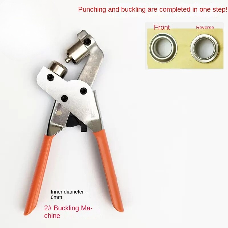 Portable Hand Press Grommet Eyelet Punching Machine Tool for Eyelet #4 ...