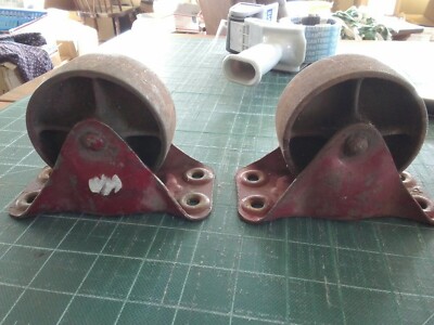 Set Antique/Vintage 3" Cast Iron Casters noeling faultless Coffee Table ...