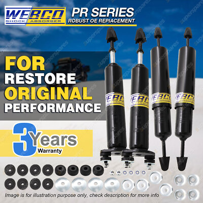 Front + Rear Webco Pro Shock Absorbers for NISSAN XFN UTE DX ST 4.1 88 ...