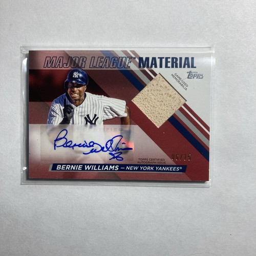 2024 Topps Series 2 Bernie Williams Major League Materials Autograph ...