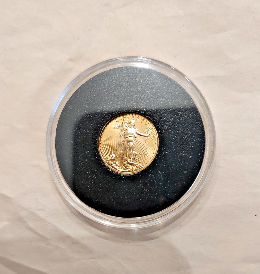 2015 1/10 oz Gold American Eagle Narrow Reeds $5 US Mint Gold Eagle BU ...