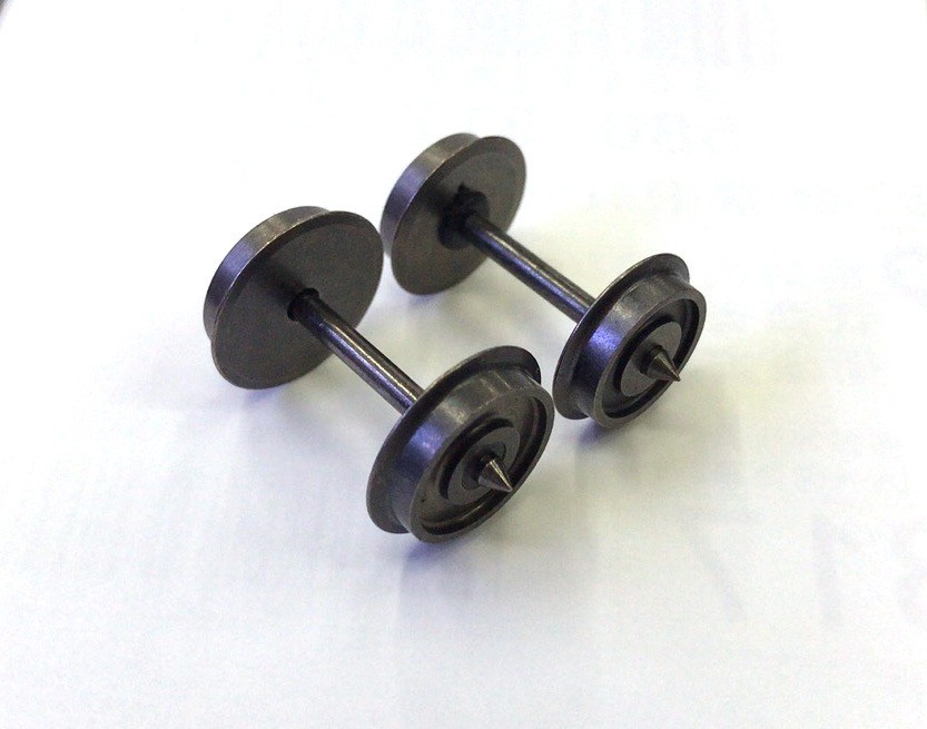 12pcs HO Scale 1:87 38" Metal Spoke DC Wheels for Model Trains 1:160/64 ...