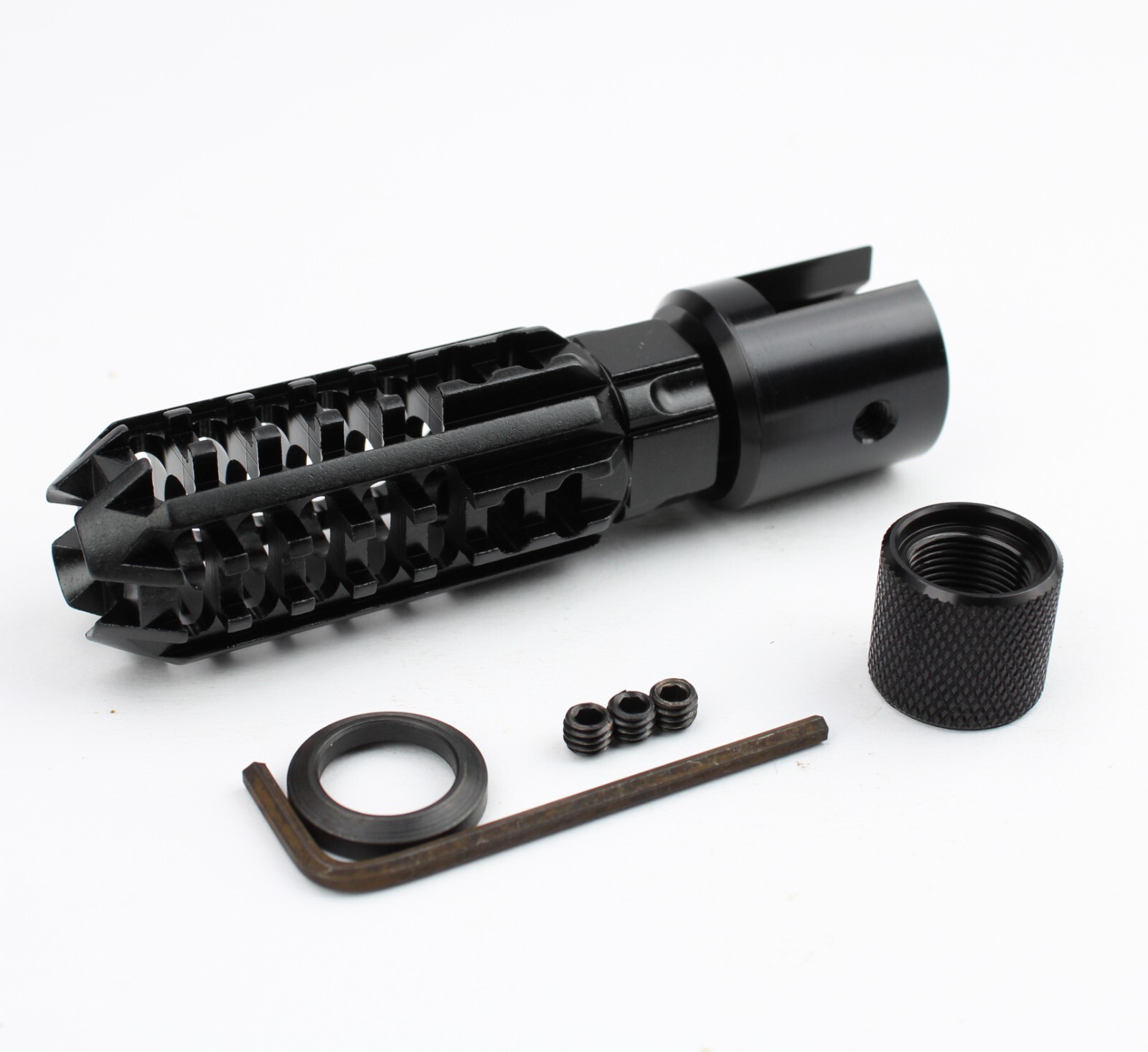 Black Muzzle Brake/Linear Compensator Compatible with Ruger 10/22 1022 ...