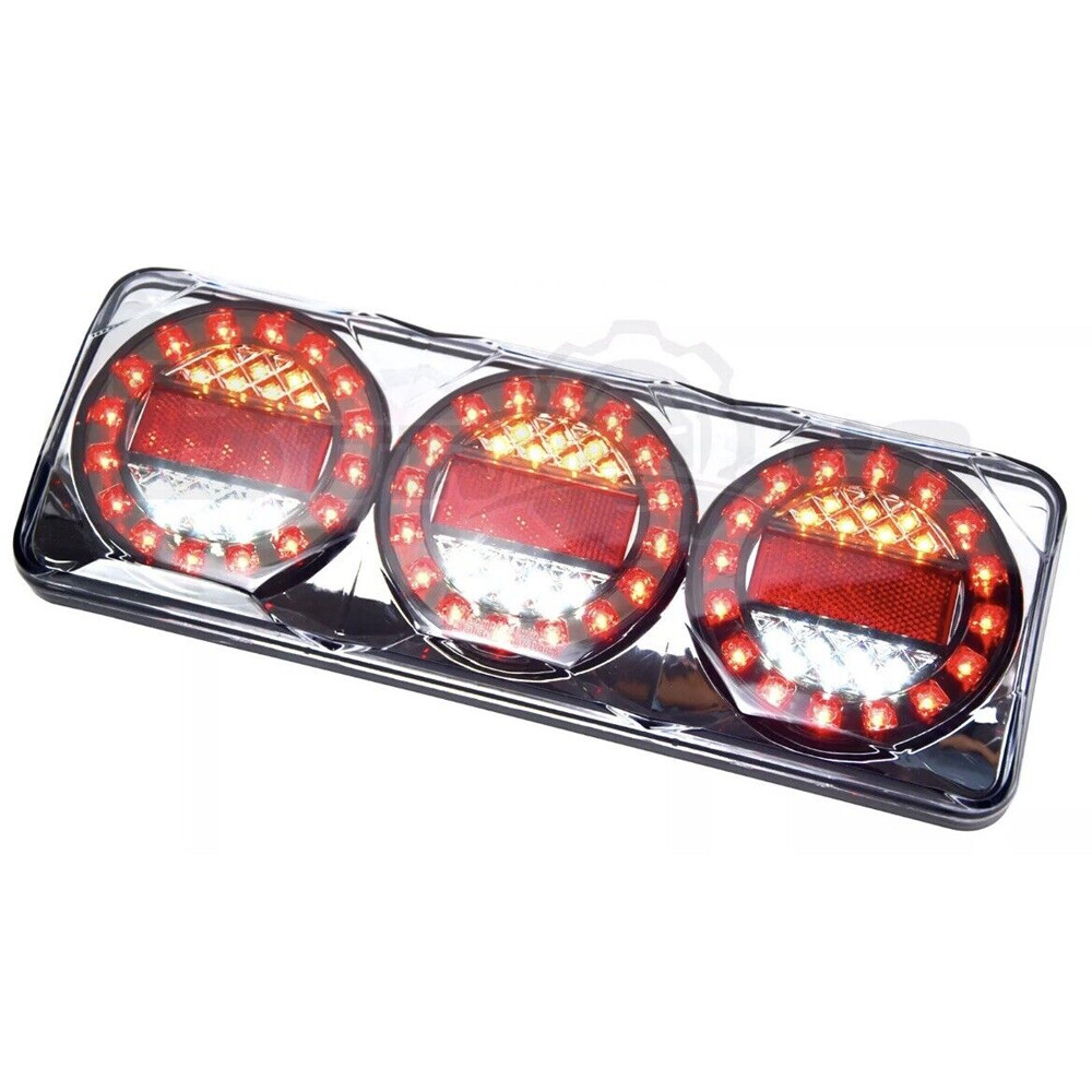 12V LED TAIL LIGHTS 3 COMBINATION SUIT TRAILER TRUCK CANOPY CARAVAN UTE ...
